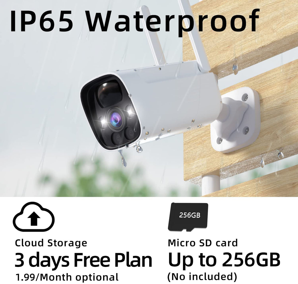 9000mAH Battery Powered 2K Security Cameras BW5 (Solar panels aren't i ...